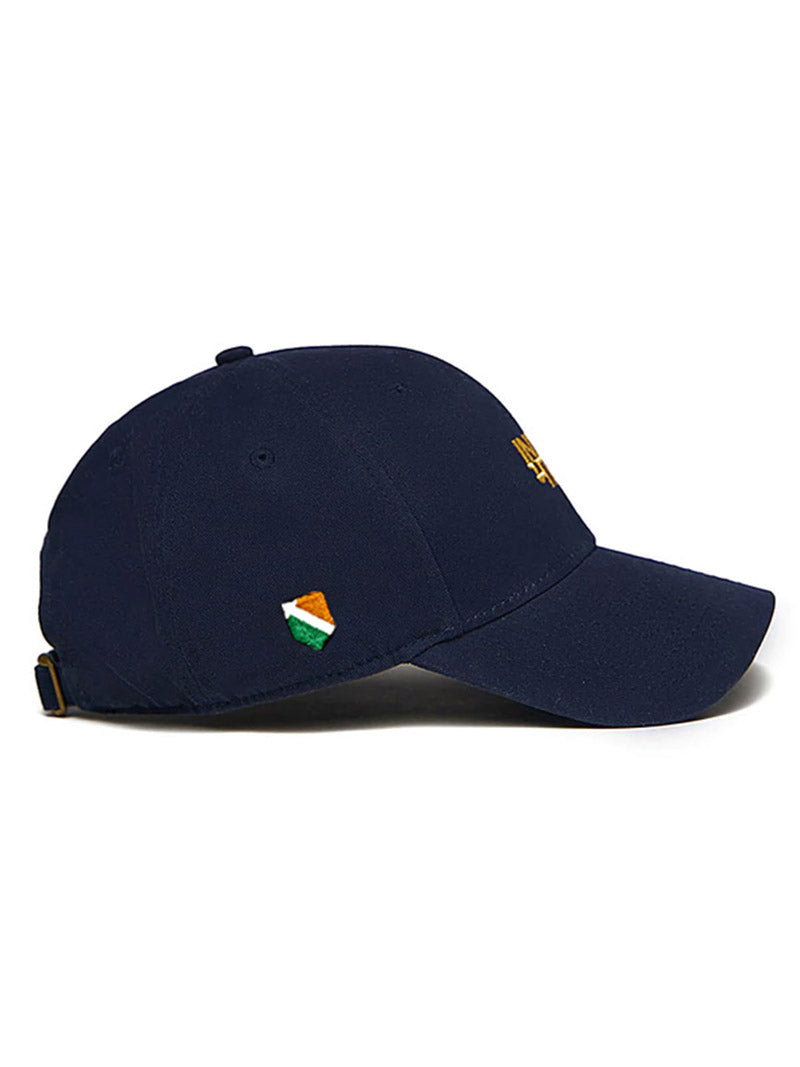 Bharat-India Cap - Navy | Premium Cotton with Gold Embroidery ...