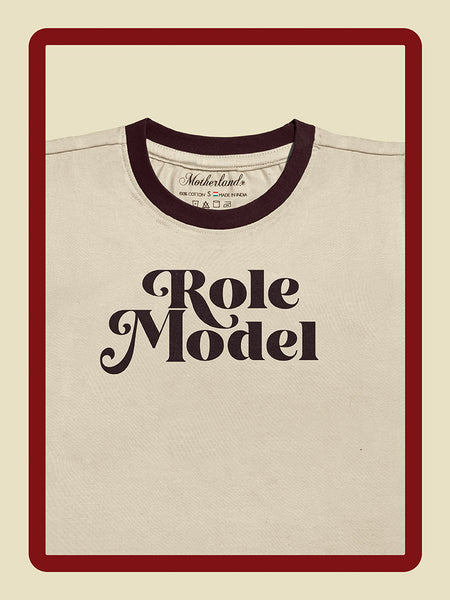 Role Model T-Shirt (Brown & Vanilla) – Unisex Regular Fit – Motherland ...